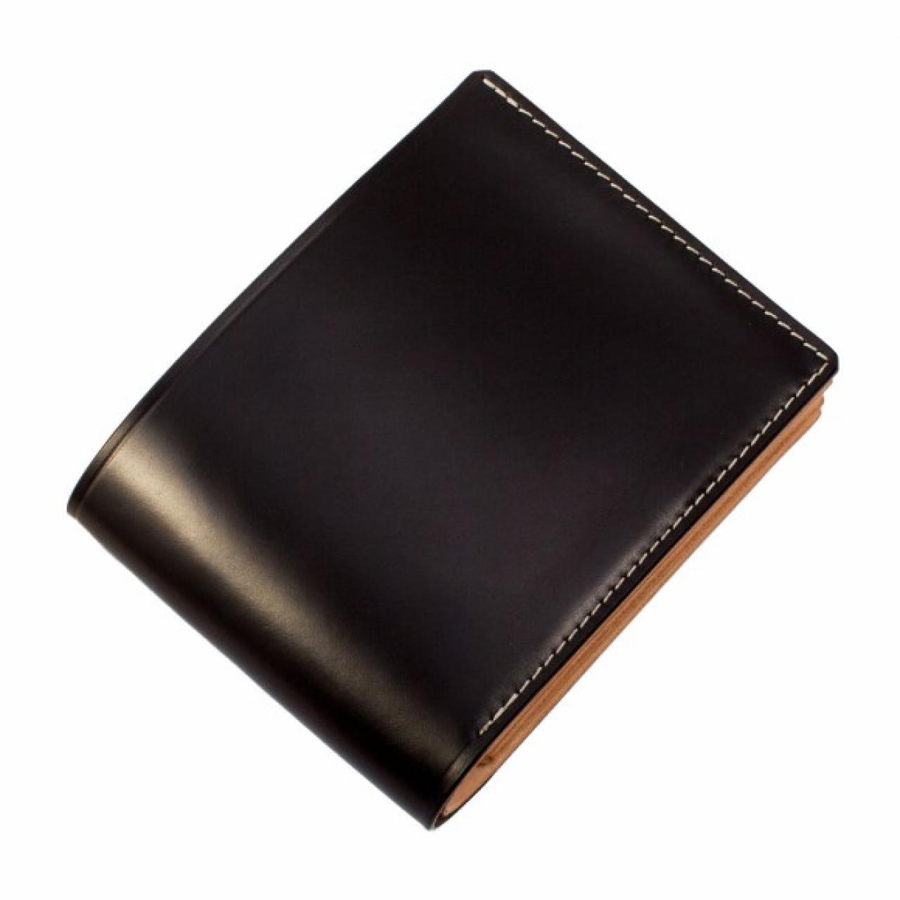 Shell Cordovan Wallet black